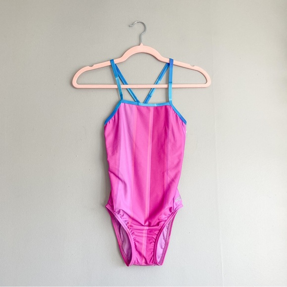 Speedo | Swim | Nwt Speedo Endurance Pink Stripe Swimsuit | Poshmark